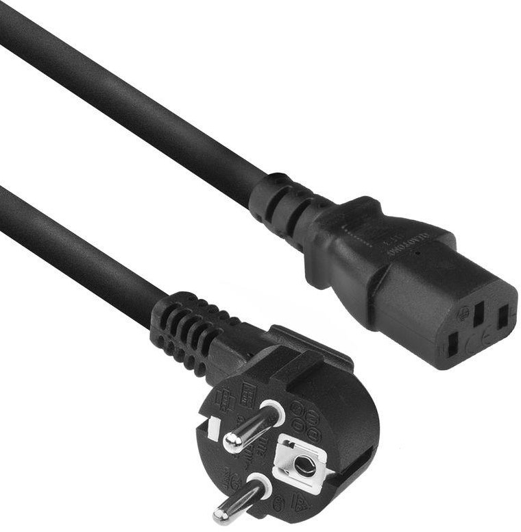 ACT AC3305 electriciteitssnoer Zwart 2 m Netstekker type F C13 stekker ...